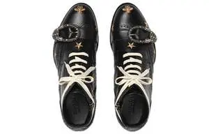 Gucci Queercore Bee Accent Lace-up Boots