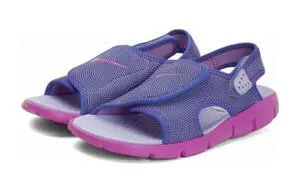 Nike Sunray Adjust 4 Gs Ps "hydrangeas" Sandals - Hydrangeas/fire Pink/comet Blue