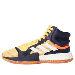 Adidas Marquee Boost High Top Sneakers - Orange/white/blue