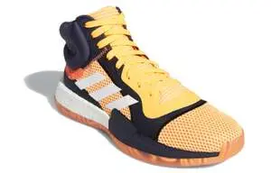 Adidas Marquee Boost High Top Sneakers - Orange/white/blue