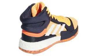 Adidas Marquee Boost High Top Sneakers - Orange/white/blue
