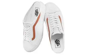 VANS Style 36 Mule "white Bombay Brown - White/orange