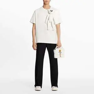 LOUIS VUITTON Ss21 Doll Pendant Crewneck Short Sleeve For