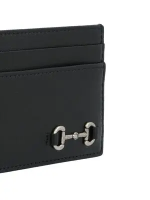 Gucci 25 Horsebit Card Holder - Black