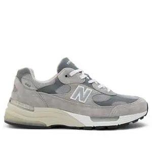 NEW BALANCE 992 'ash' Lace-up Sneakers - Ash/dark Grey