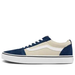 VANS Ward Low-top Lace-up Sneakers - Dark Blue/light Brown