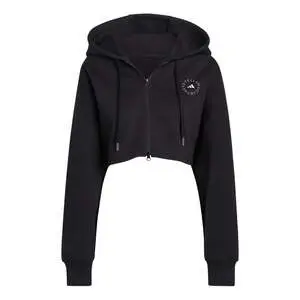 Adidas By Stella Mccartney Cropped Hoodie - Black