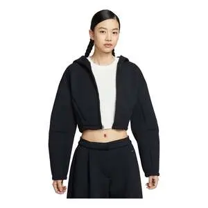 Nike Oversized Full-zip Hooded Jacket - Black/anthracite