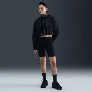 Nike Oversized Full-zip Hooded Jacket - Black/anthracite