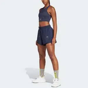 Adidas By Stella Mccartney Truepurpose 2-in-1 Training Shorts - Blue