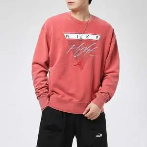 JORDAN Air Flight Crewneck Sweatshirt - Red