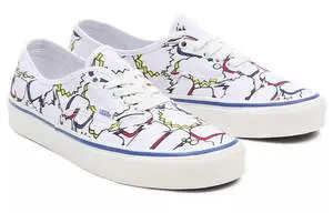 VANS Factory Authentic 44 Dx Low Top Sneakers - White/red