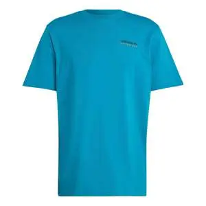 Adidas Adventure Mountain Back Tee 'active Teal - Blue
