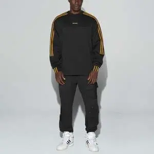Adidas X Ivy Park Long Sleeve Sweatshirt With Striped Accents