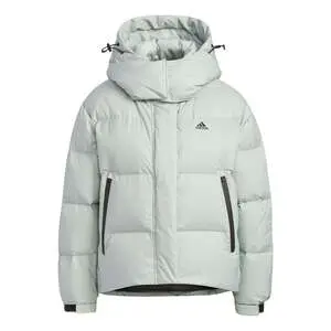 Adidas Puffy Down Jacket With Hood - Teal