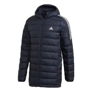 Adidas Quilted Down Jacket With Hood And Logo Detail