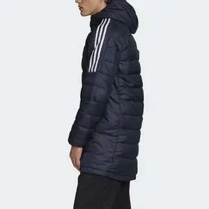Adidas Quilted Down Jacket With Hood And Logo Detail