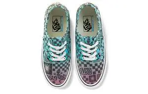 VANS Authentic Tribal Checkerboard Lace-up Sneakers - Teal