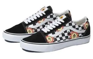 VANS Parks Project X Old Skool Capsule Collection Checkerboard Sneakers - Black