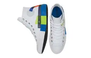 CONVERSE Chuck Taylor All Star High Top Canvas Sneakers - White/blue