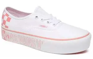 VANS Authentic Platform 2.0 Sneakers - White/pink
