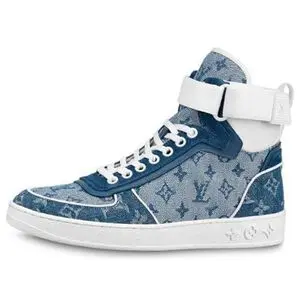 LOUIS VUITTON Monogram High-top Sneakers - Blue