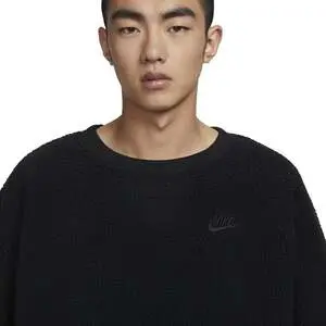 Nike Club Fleece Winterized Crew - Black