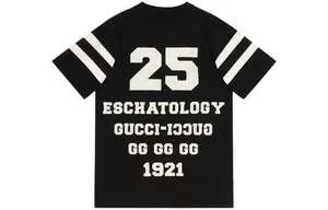 Gucci Ss21 1921 Series Alphabet Printing Casual Short Sleeve