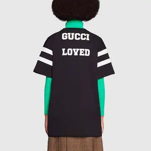Gucci Ss21 1921 Series Alphabet Printing Casual Short Sleeve