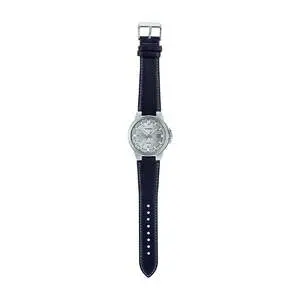 Casio Quartz Analog Watch With Leather Strap