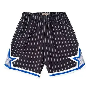 Mitchell & Ness 75th Anniversary Orlando Magic Nba Swingman Shorts - Black/blue/white