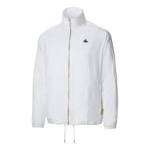 PUMA Stand Collar Long Sleeve Jacket - White