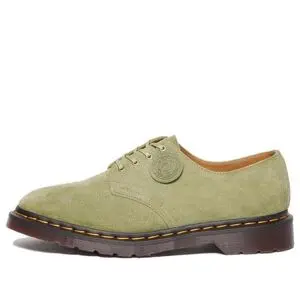 Dr. Martens Suede Derby Shoes - Pale Olive