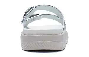 LI-NING Clap Buckled Platform Slides - Silver