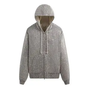 Kith Slub Boucle Boxy Overshirt - Grey/ink