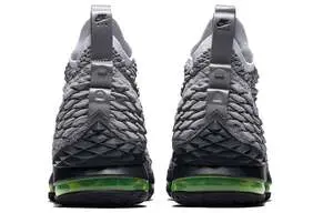 Nike Lebron 15 'air Max 95' Athletic Sneakers - Cool Grey/volt-wolf Grey