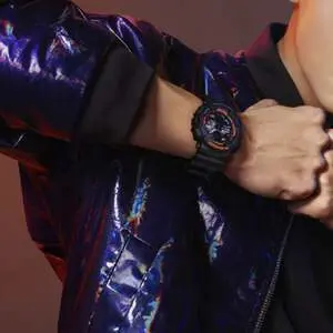 Casio G-shock Analog-digital Watch - Redblueblack