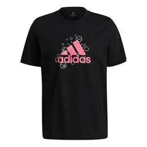 Adidas Smly Bbls T Casual Sports Round Neck Short Sleeve - Black