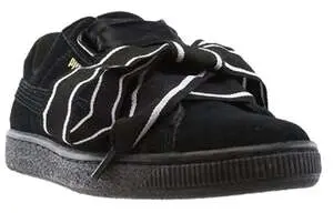 PUMA Suede Heart Satin Sneakers - Black