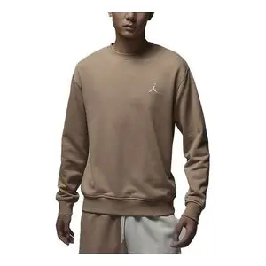 JORDAN Essentials Logo Crewneck Sweatshirt - Khaki