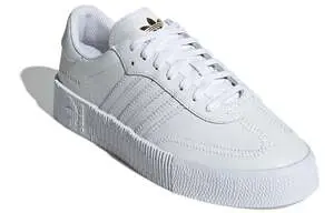 Adidas Sambarose Gold Metallic Sneakers - White
