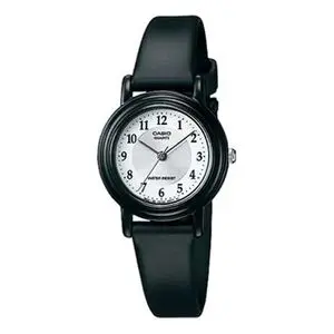 Casio CASIO Analog Quartz Watch With Leather Band White