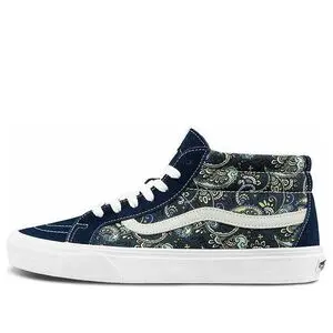 VANS Vans Sk8-Mid Reissue Paisley Print Lace-Up Sneakers Blue