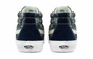 VANS Sk8-mid Reissue Paisley Print Lace-up Sneakers - Blue