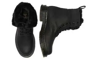 Dr. Martens 1460 Kolbert Wintergrip Faux Fur Lined Boots - Black