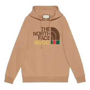 Gucci X The North Face Cotton Hoodie - Brown