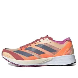 Adidas Adizero Adios Athletic Sneakers - Orange/blue/white