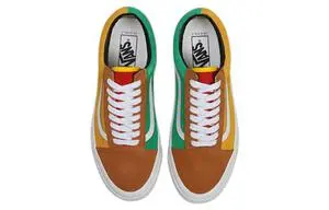 VANS Og Old Skool Lx 'off The Wall' Low Top Sneakers - Tan/green