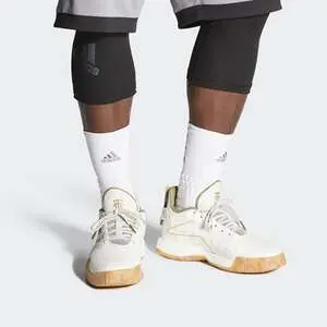 Adidas T-mac Millennium High Top Sneakers - White/gold