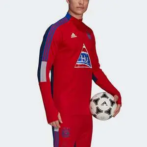 Adidas X Crossover Fc Bayern Munich Soccer Half Zip Top - Red